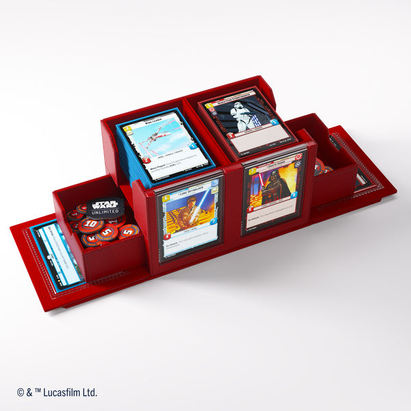 Gamegenic Star Wars: Unlimited Double Deck Pod - Red - The Ludoquist